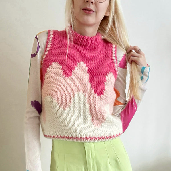 Get a Drip Vest Digital Knitting Pattern – Anxiousgirlknits