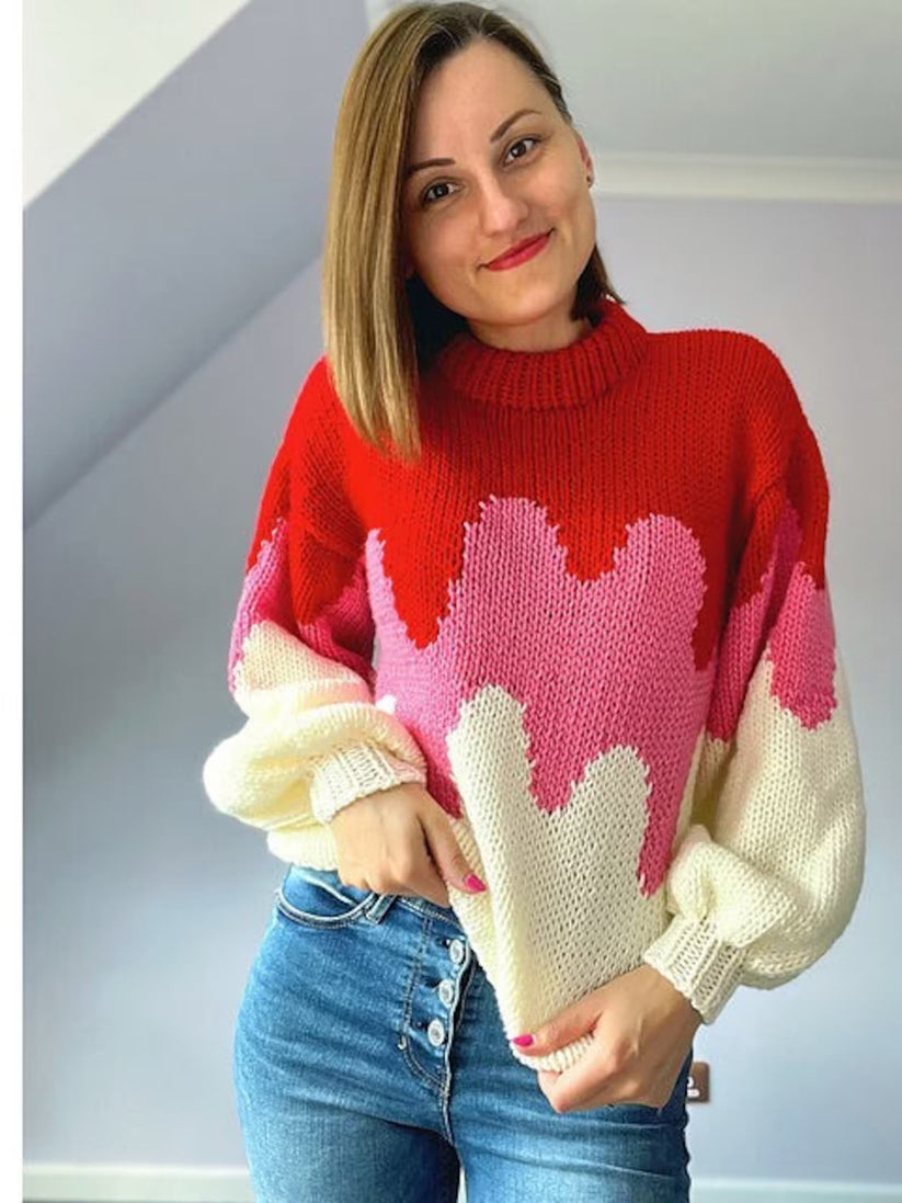 Get A Drip Sweater Digital Knitting Pattern – Anxiousgirlknits